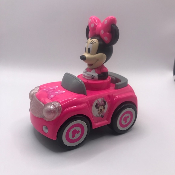 Disney | Toys | Disney Minnie Mouse Press N Go Racer Pink Toon Car With ...